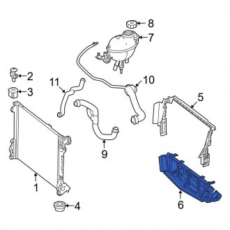 Mercedes GLK Class Header Panel Brackets & Hardware — CARiD.com