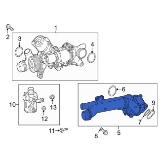 Mercedes GLC Class Engine Thermostats & Parts | Seals, Housings — CARiD.com