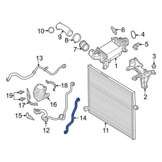 Mercedes GLC Class Replacement Intercooler Hoses — CARiD.com