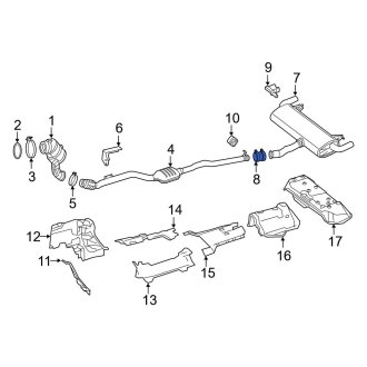 Mercedes GLC Class OEM Exhaust Parts | Systems, Tips, Pipes — CARiD.com
