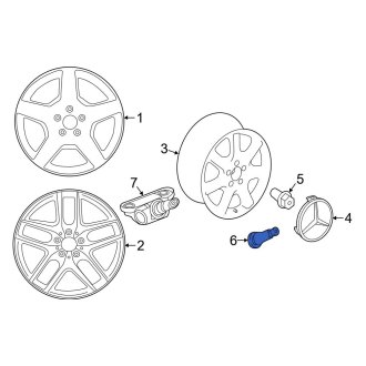 Mercedes EQS OEM Wheels & Tires | Lug Nuts, TPMS Sensors — CARiD.com