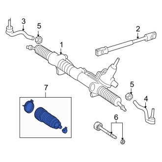 Mercedes AMG GT Steering Rack Boots & Bellows — CARiD.com
