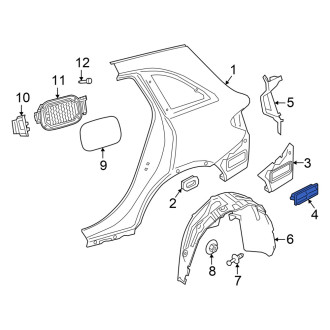 Mercedes GLC Class Replacement Fender Moldings & Trim — CARiD.com
