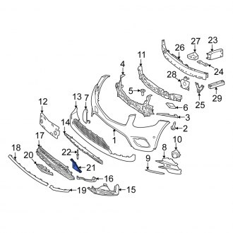 Mercedes OEM Header Panels & Parts | Support Bars, Panels — CARiD.com