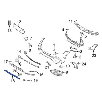 Mercedes GLC Class Replacement Bumper Moldings & Trim — CARiD.com