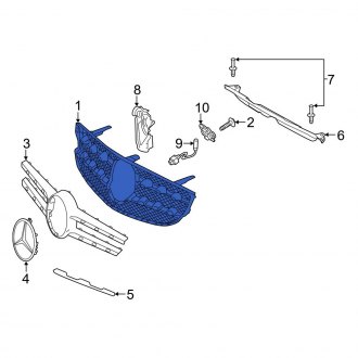 Mercedes GLC Class OEM Grilles | Factory Billet & Mesh Grilles — CARiD.com