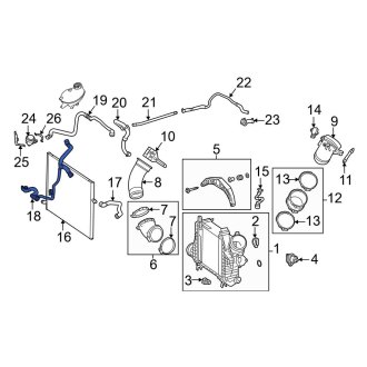 Mercedes E Class Replacement Intercooler Hoses — CARiD.com
