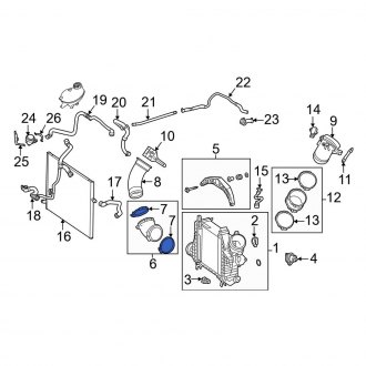 Mercedes E Class Replacement Intercooler Hoses — CARiD.com