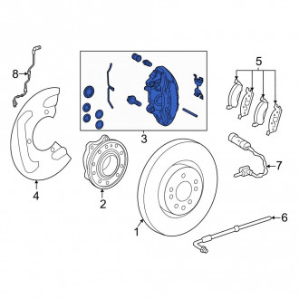 Mercedes GLC Class OEM Brake Parts | Pads, Bleeders, Rotors — CARiD.com