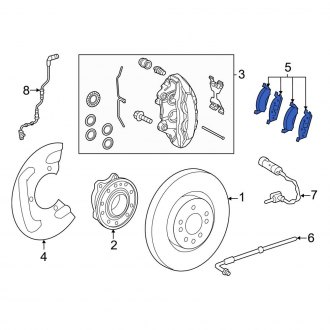 Mercedes GLC Class OEM Brake Parts | Pads, Bleeders, Rotors — CARiD.com