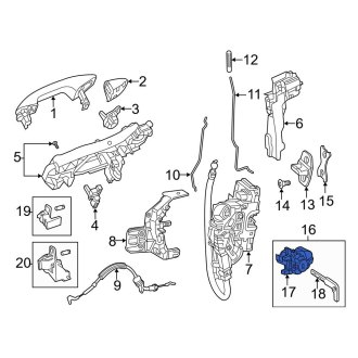 Mercedes GLC Class Door Locks + Components — CARiD.com