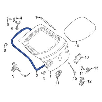 Mercedes GLC Class Trunk & Tailgate Seals — CARID.com