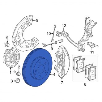 Mercedes EQS SUV Brake Rotors | Front, Rear | Slotted, Drilled — CARiD.com
