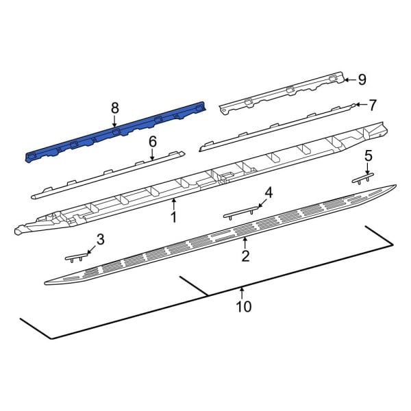 Mercedes-Benz OE 2966985700 - Front Left Running Board Mounting Bracket