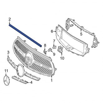 Mercedes GLC Class Hood Weatherstripping Seals — CARiD.com