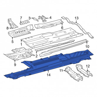Mercedes GLC Class Underbody Covers | Splash Shields — CARiD.com