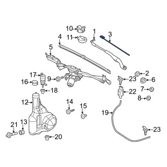 Mercedes Sprinter OEM Wiper Blade & Washer Parts - Motors, Arms | CARiD