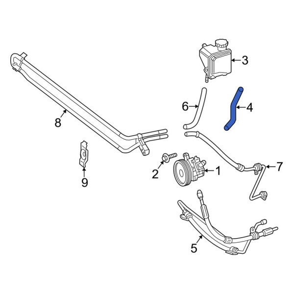 Mercedes-Benz OE 0029979652 - Power Steering Reservoir Hose