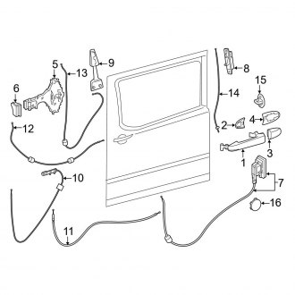 2014 Mercedes Sprinter Door Locks + Components — CARiD.com