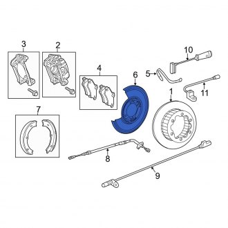 Mercedes Sprinter Brake Dust Shields & Backing Plates — CARiD.com