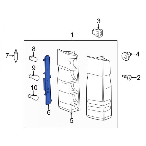 Mercedes-Benz OE 0008201377 - Rear Tail Light Socket