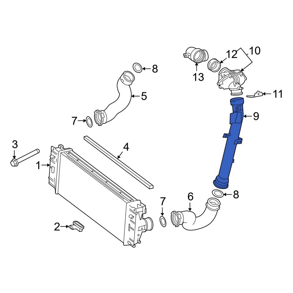 Mercedes-Benz OE 6420905937 - Front Intercooler Pipe