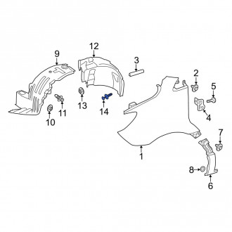 Mercedes Sprinter Fender Support Braces & Hardware — CARiD.com