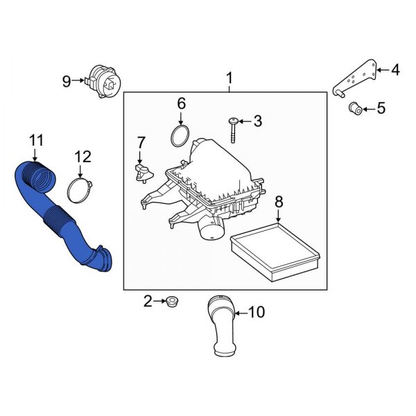 Mercedes-Benz OE 9065282224 - Engine Air Intake Hose