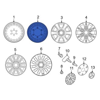 Mercedes Sprinter Factory Steel Wheels — CARiD.com