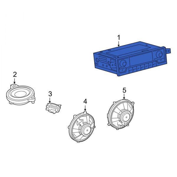 Mercedes-Benz OE 4209003305 - Radio Control Unit