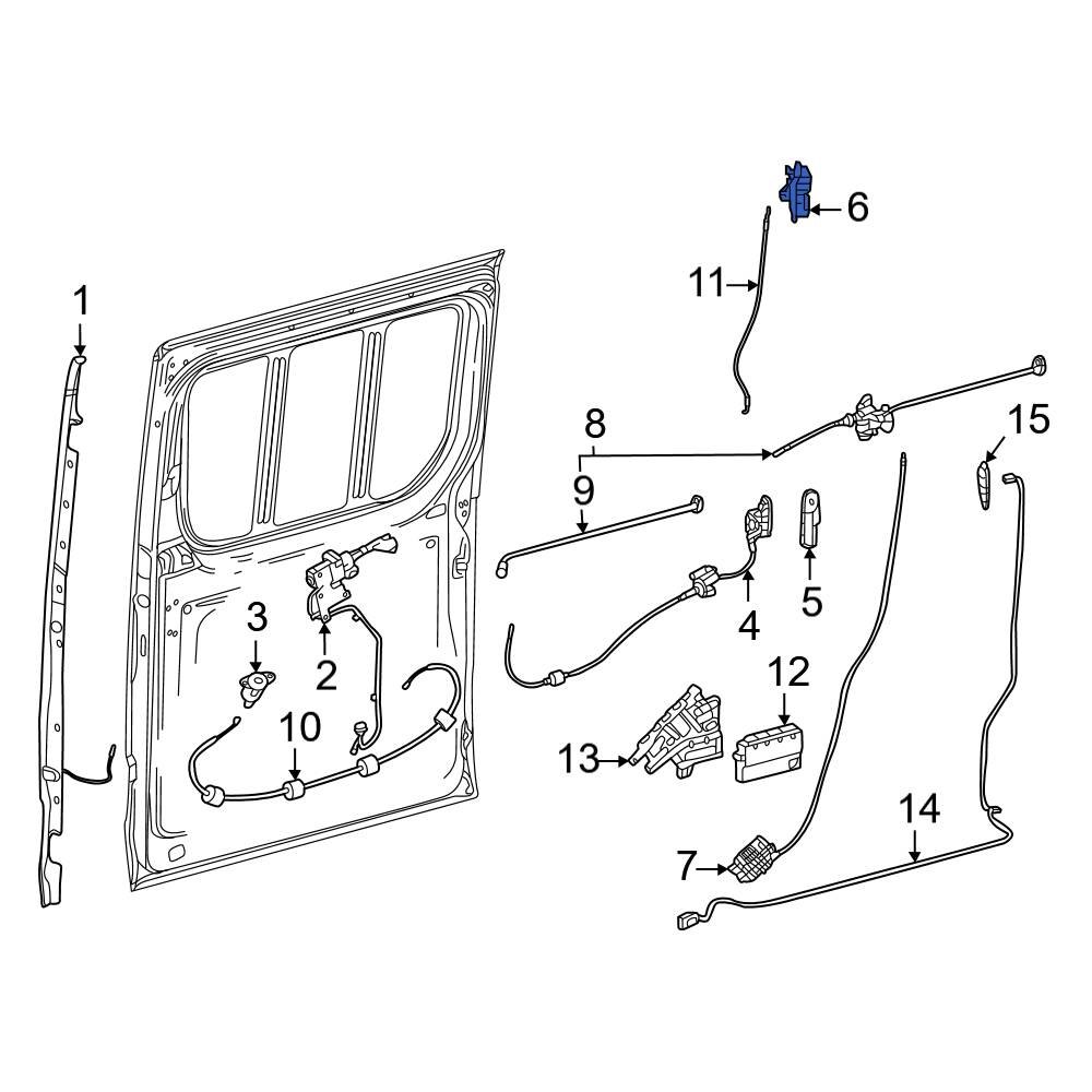 Mercedes-Benz OE 9067301635 - Right Upper Sliding Door Latch