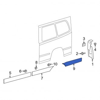 Mercedes Sprinter Door Moldings | Side, Edge, Belt – CARiD.com
