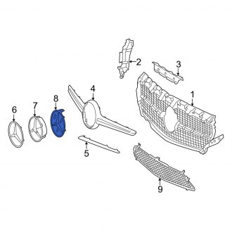 Mercedes GLK Class Grille Frames & Moldings — CARiD.com