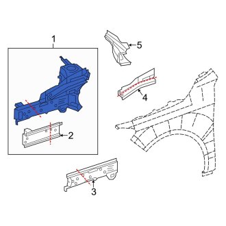 Mercedes CLA Class Inner Fenders | Wells, Liners, Shields — CARiD.com