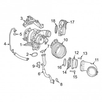 2014 Mercedes CLA Class Turbocharger Pipes, Hoses & Clamps | CARiD