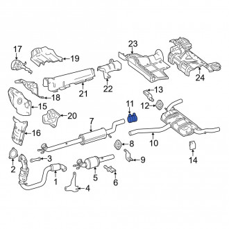Mercedes CLS Class OEM Exhaust Parts | Systems, Tips, Pipes — CARiD.com