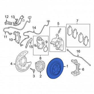 Mercedes CLA Class OEM Brake Parts | Pads, Bleeders, Rotors — CARiD.com