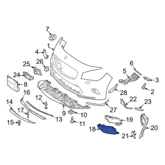 Mercedes CLA Class Replacement Grille Assemblies — CARiD.com