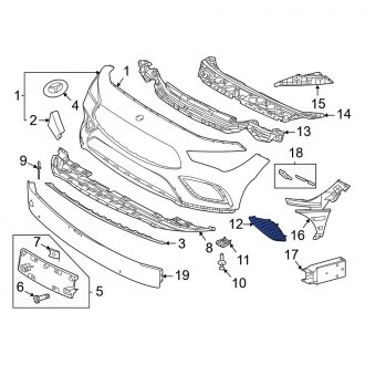 Mercedes CLA Class Replacement Grille Assemblies — CARiD.com