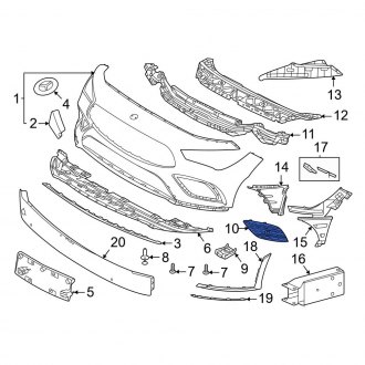 Mercedes CLA Class OEM Grilles | Factory Billet & Mesh Grilles — CARiD.com