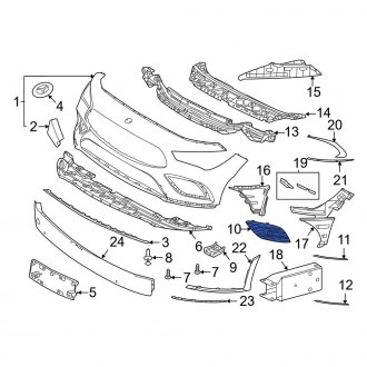 Mercedes CLA Class OEM Grilles | Factory Billet & Mesh Grilles — CARiD.com