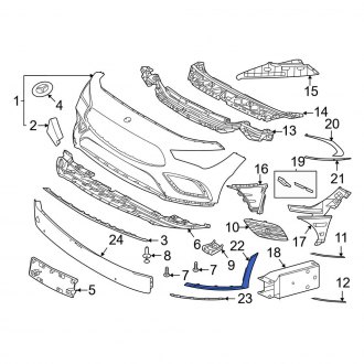 Mercedes A Class OEM Bumpers | Genuine Front & Rear Bumpers — CARiD.com