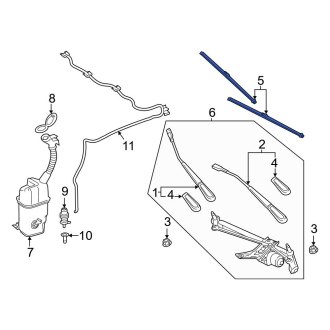 Mercedes A Class OEM Wiper Blade & Washer Parts | Motors, Arms — CARiD.com