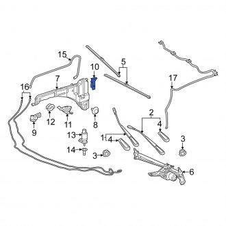 Mercedes A Class OEM Wiper Blade & Washer Parts | Motors, Arms — CARiD.com