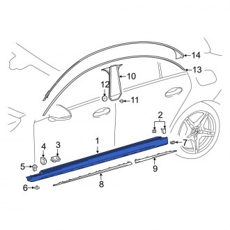 Mercedes CLA Class Replacement Rocker Panels – CARiD.com