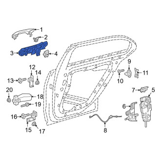Mercedes GLB Class Door Handles & Window Crank Handles — CARiD.com