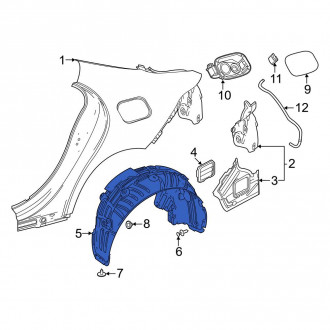 Mercedes CLA Class Inner Fenders | Wells, Liners, Shields — CARiD.com