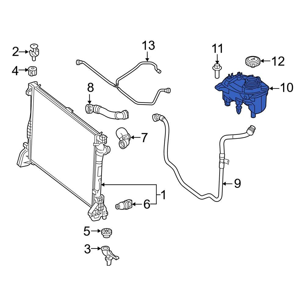 Mercedes-Benz OE 4475000149 - Engine Coolant Reservoir