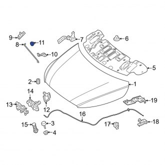Mercedes Metris Replacement Hood Hardware — CARiD.com