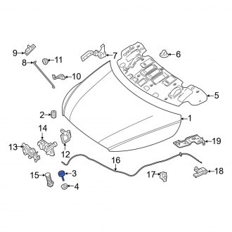 Mercedes Metris Replacement Hood Hardware — CARiD.com